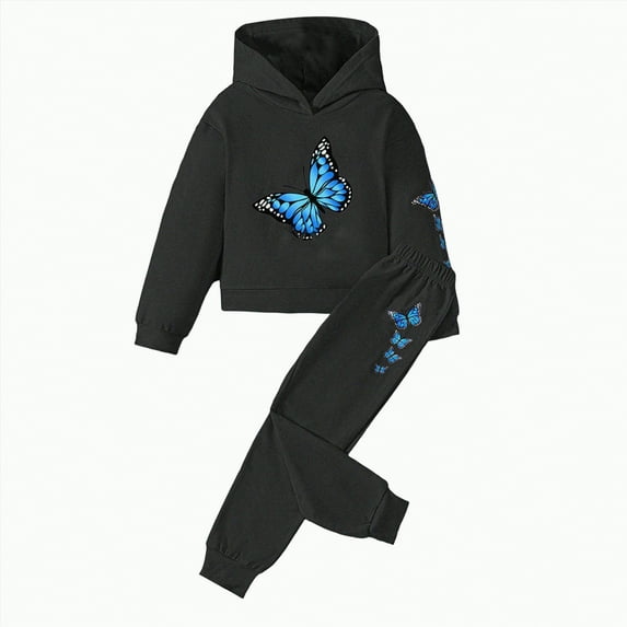 Gvdentm Toddler Girl Clothes 3T Floral Outfit Long Sleeve Shirt 2PC ...