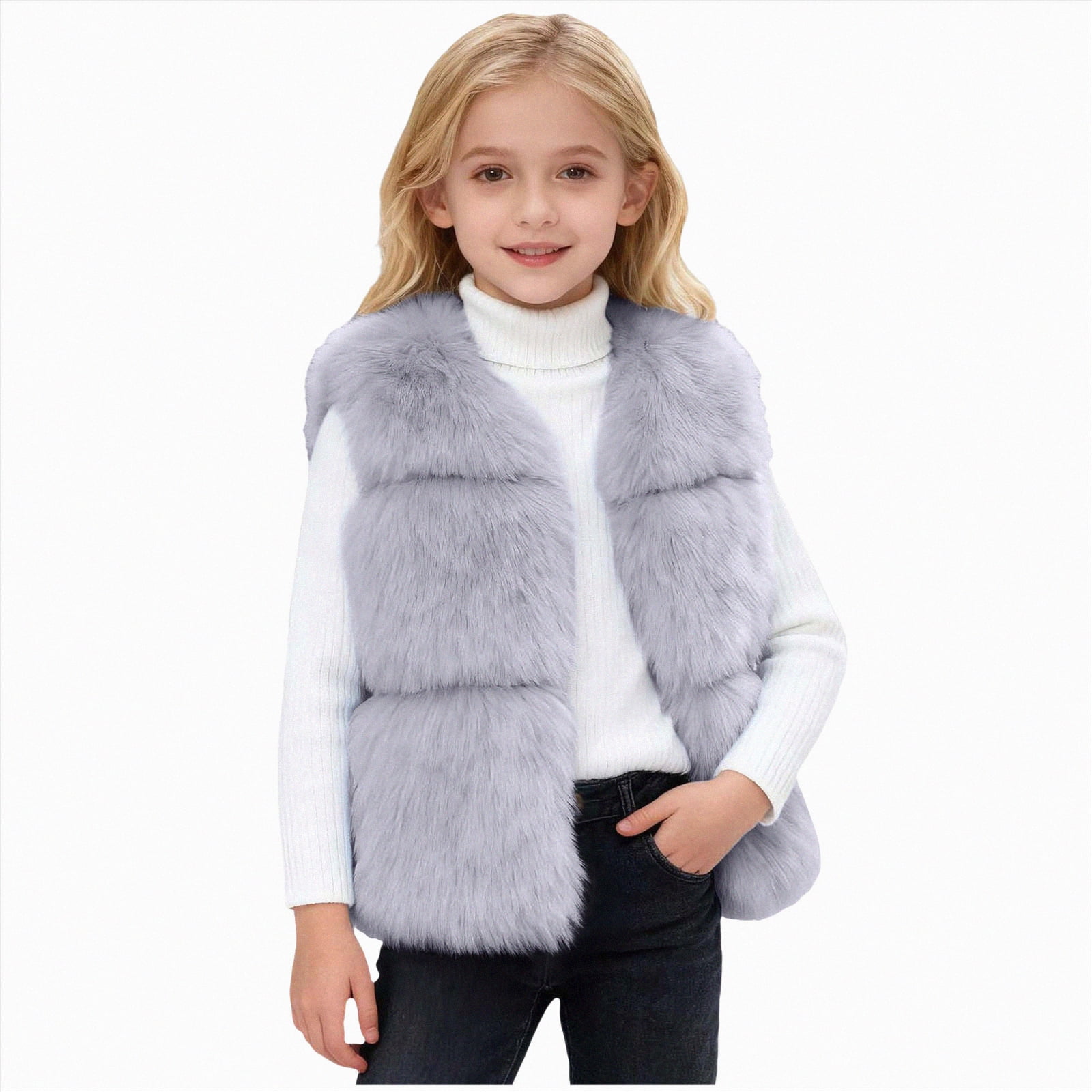 Gvdentm Toddler Kids Girls Coat Vest Spring Winter Warm Waistcoat ...