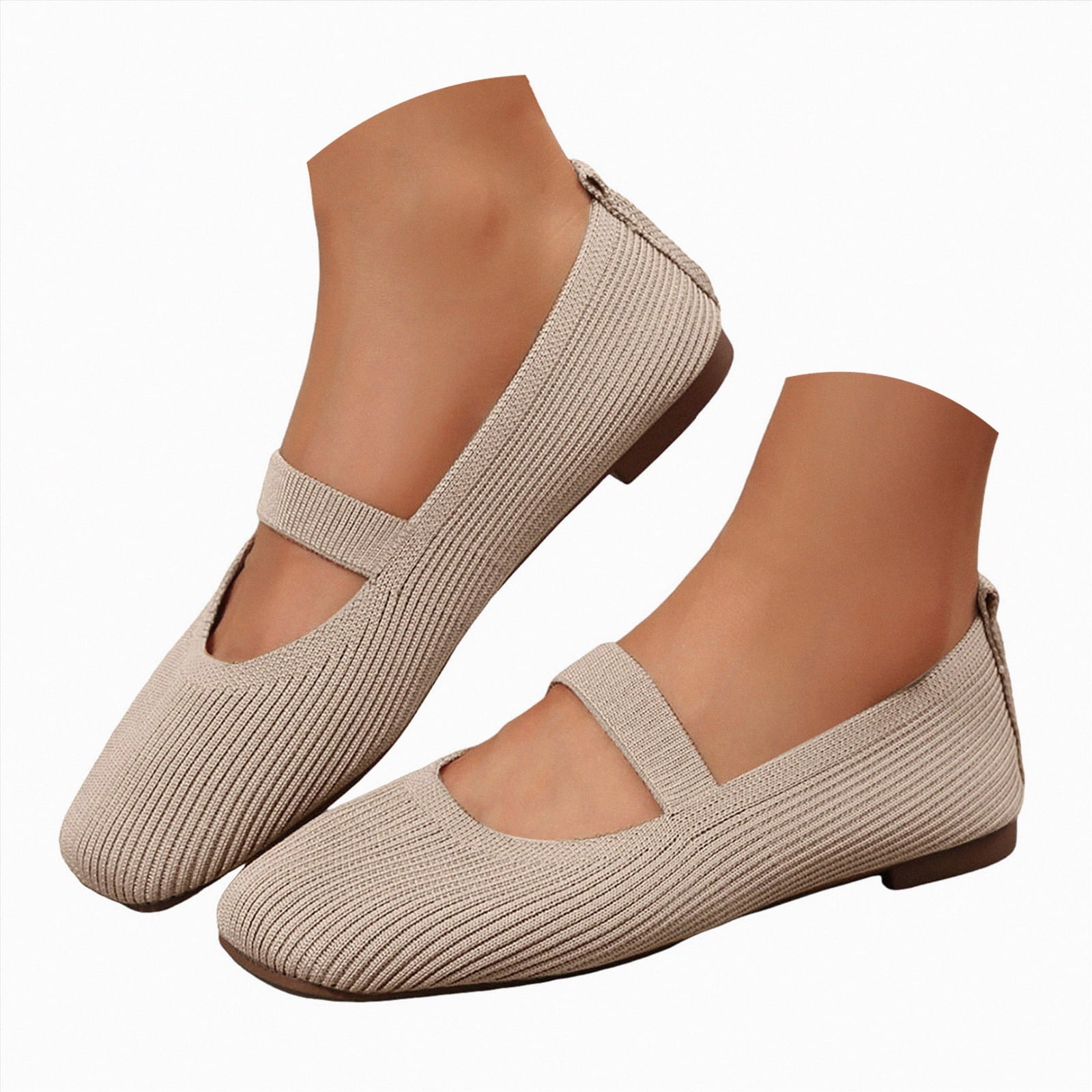 Gvdentm Woman Flat Shoes For Work Women's Slip-On Sneakers Wide Width ...
