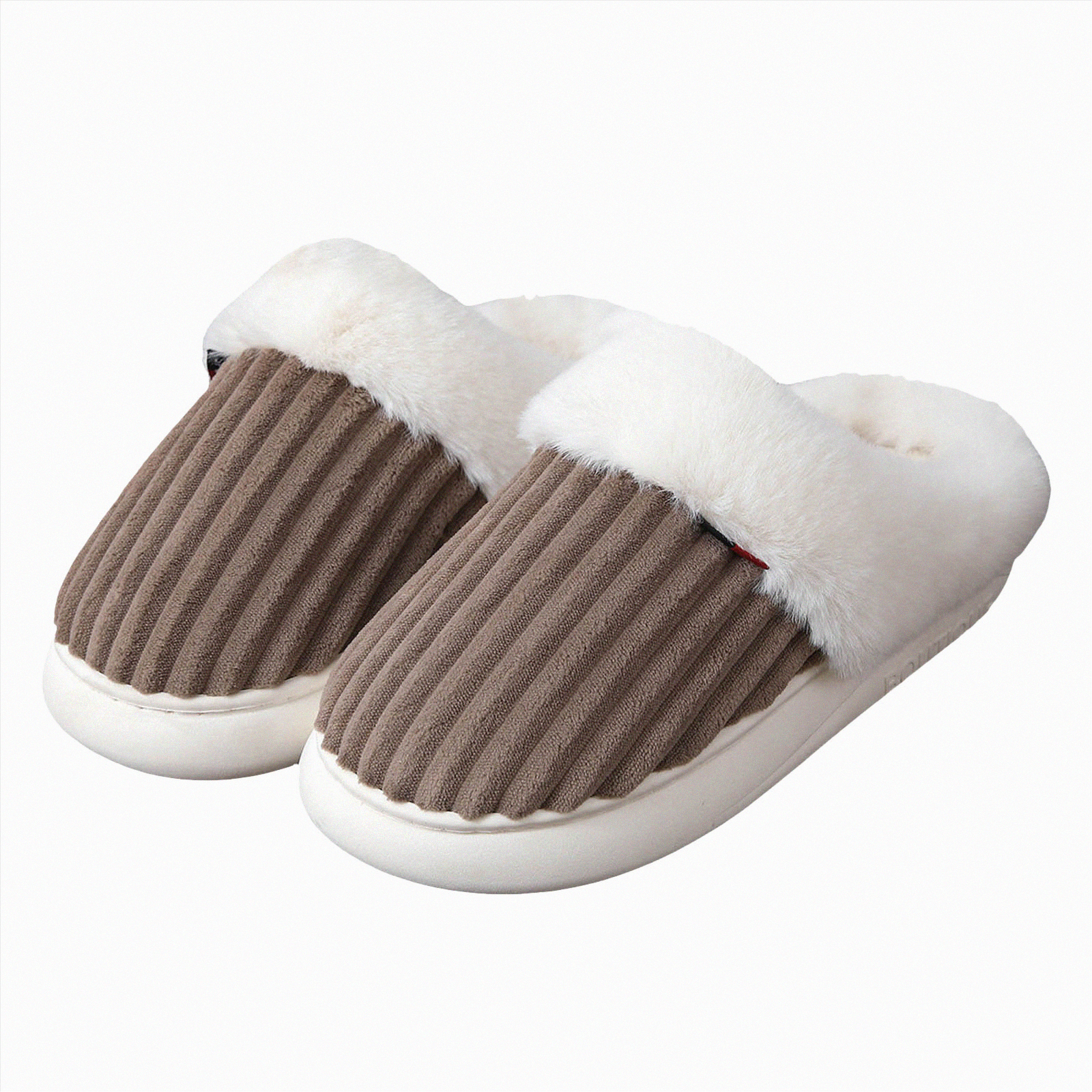 Gvdentm Womans Slippers Fuzzy Open Toe Slippers for Women Indoor Cozy ...
