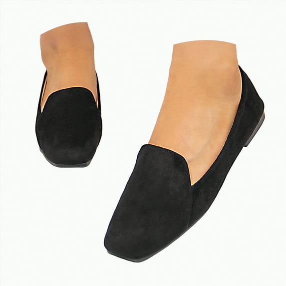 Gvdentm Women Shoes Dressy Casual Women's Dress Flats Ballet Low Wedge ...