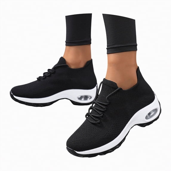 Gvdentm Women White Sneakers Women's on Travel Soft Sole Wedges ...