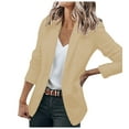 Gvdentm Women's Casual Blazers Open Front Long Sleeve Work Office ...