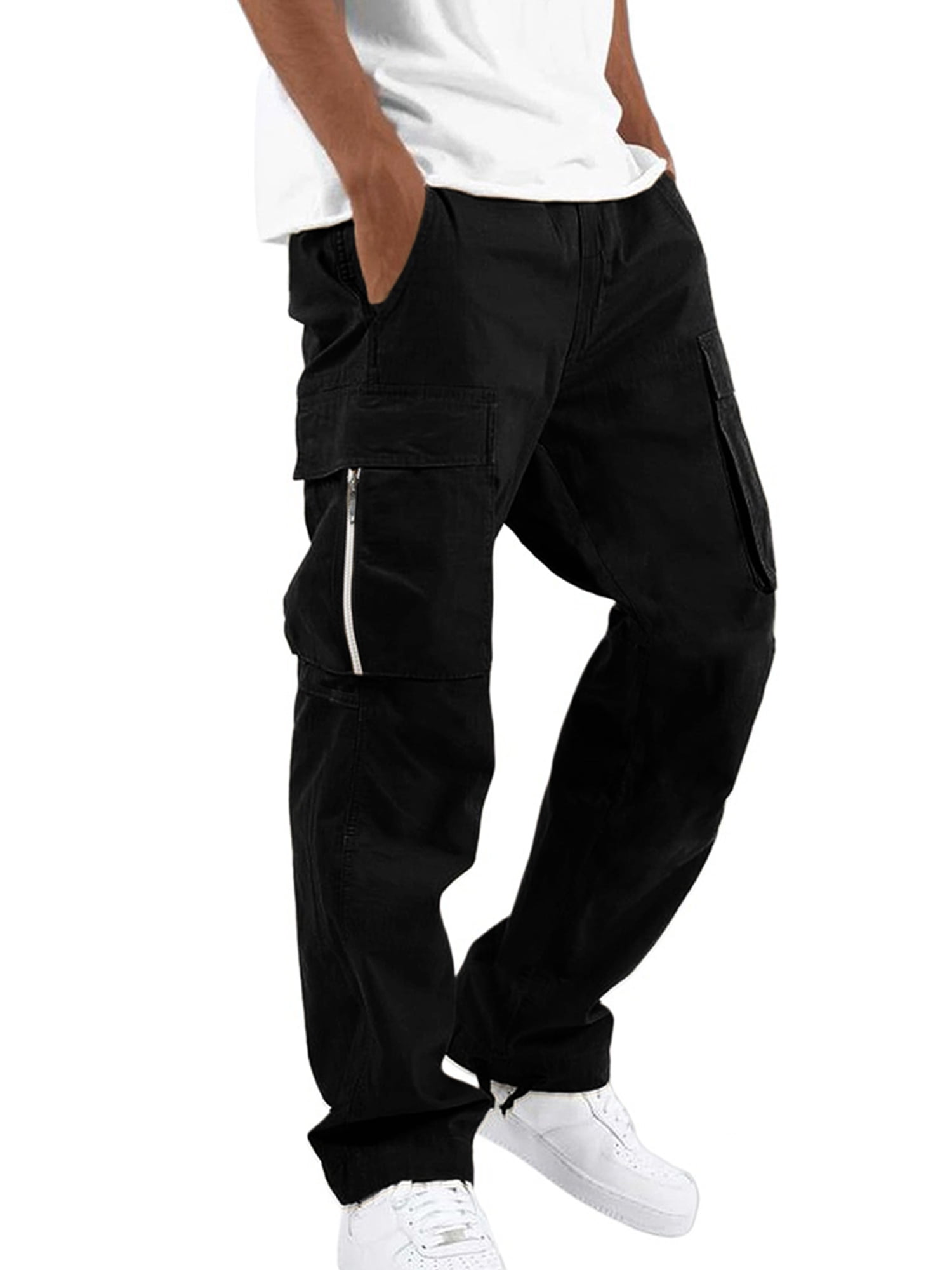 Gvmfive Mens Outdoor Comfort Multi Pockets Cargo Pants Trousers ...