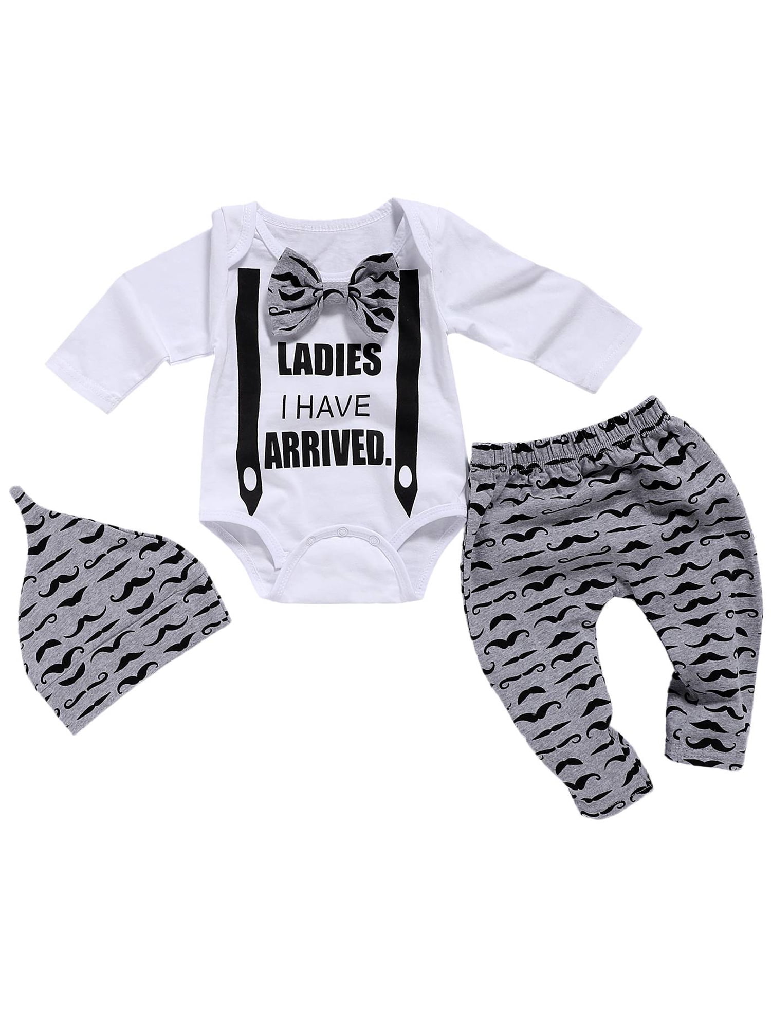 Gvmfive Gentleman Suit for Newborn Infant Baby Boys, Bow Tie Tops ...
