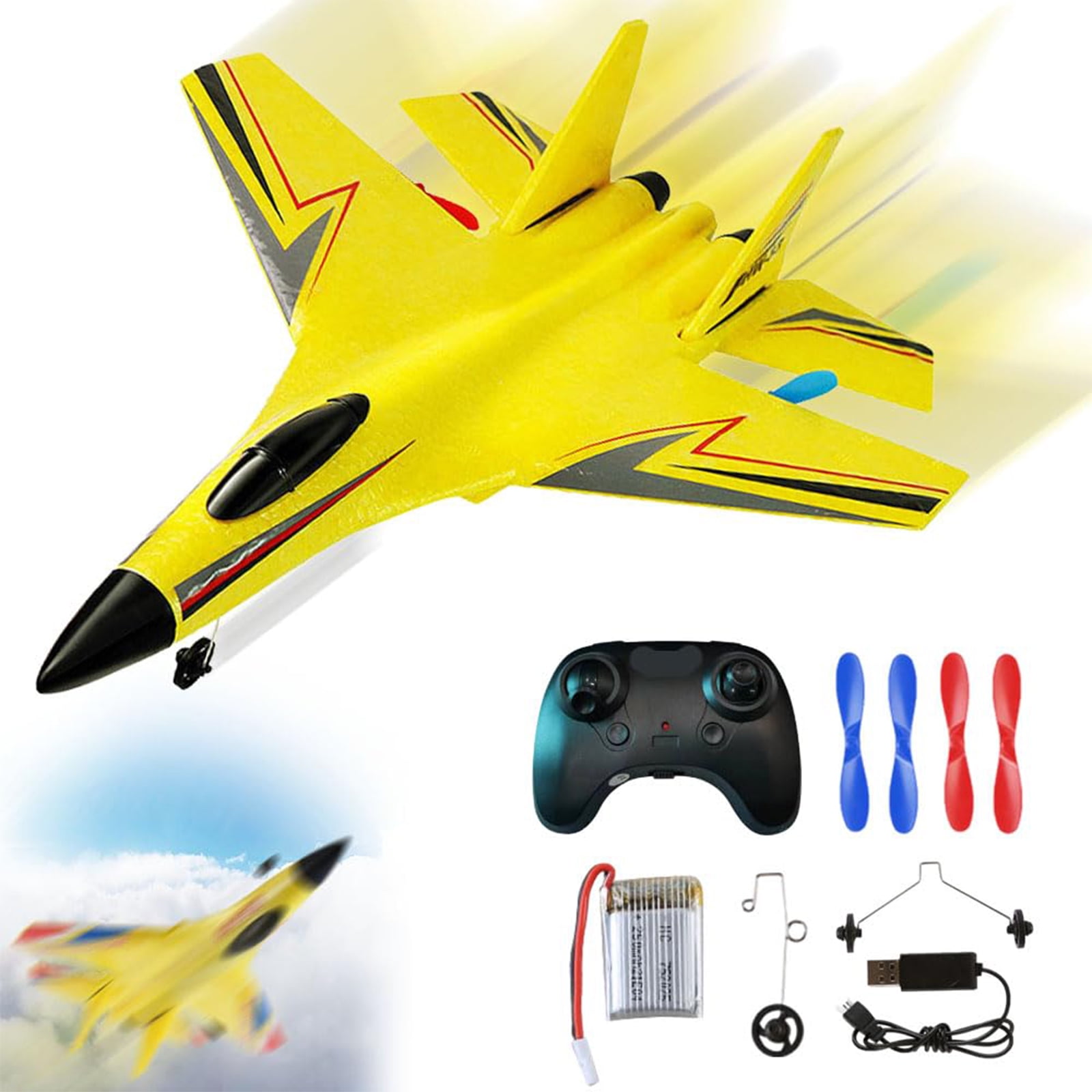 GvuoFny 2026 Remote Control Airplane, Gravity Glider Foam RC Plane, 360 ...