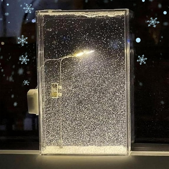 GvuoFny Magic Snowy Street Lamp DIY Kit, Handmade Snowfall Snow Lamp ...