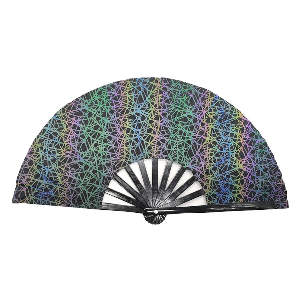 Gvyyzp Reflective Waves Rave Hand Fan &Leg Holster UV Flash M For ...