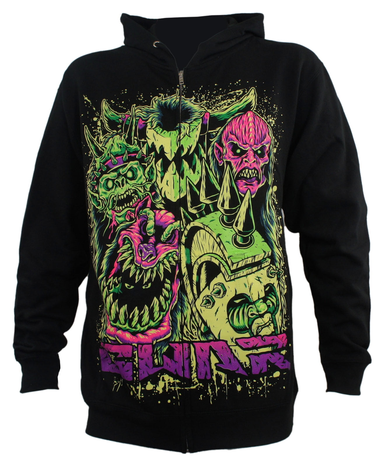 Gwar Men's Faces Zip Up Hoodie | Officially Licensed Merchandise ...