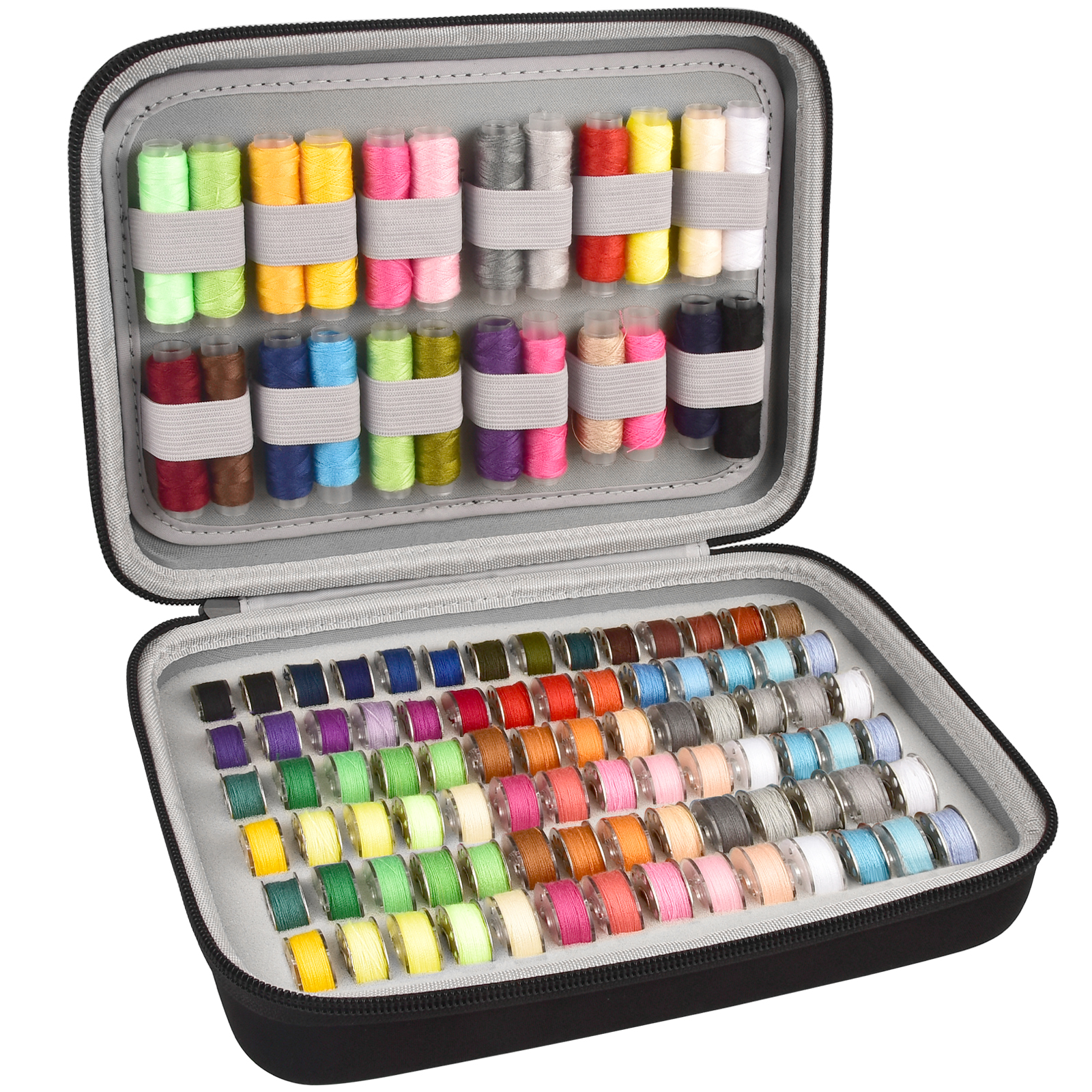 US Art Supply Premium Beechwood 120-Spool Thread Rack: Large Wooden ...