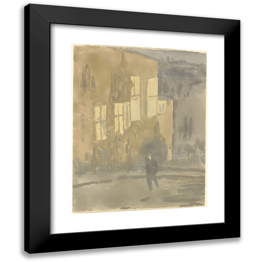 Gwen John 20x24 Black Modern Framed Museum Art Print Titled - Street at ...