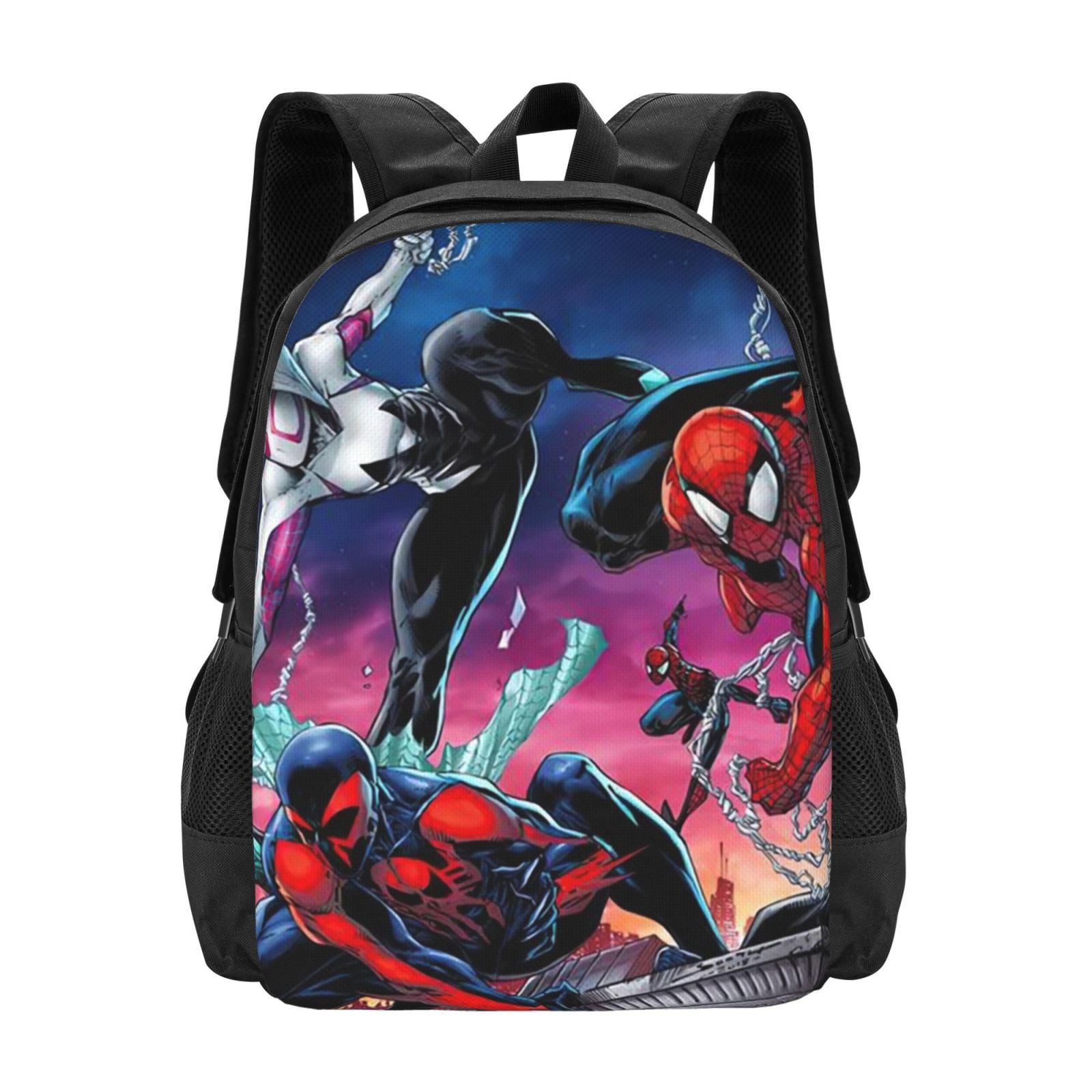 Gwen Spider-Menfolk Cartoon Backpack 3d Printing Movie Hero Adjustable ...