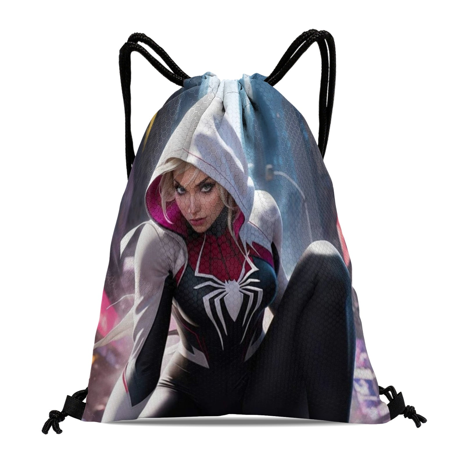 Gwen Spider Woman Gym Drawstring Backpack:Waterproof design, ideal for ...