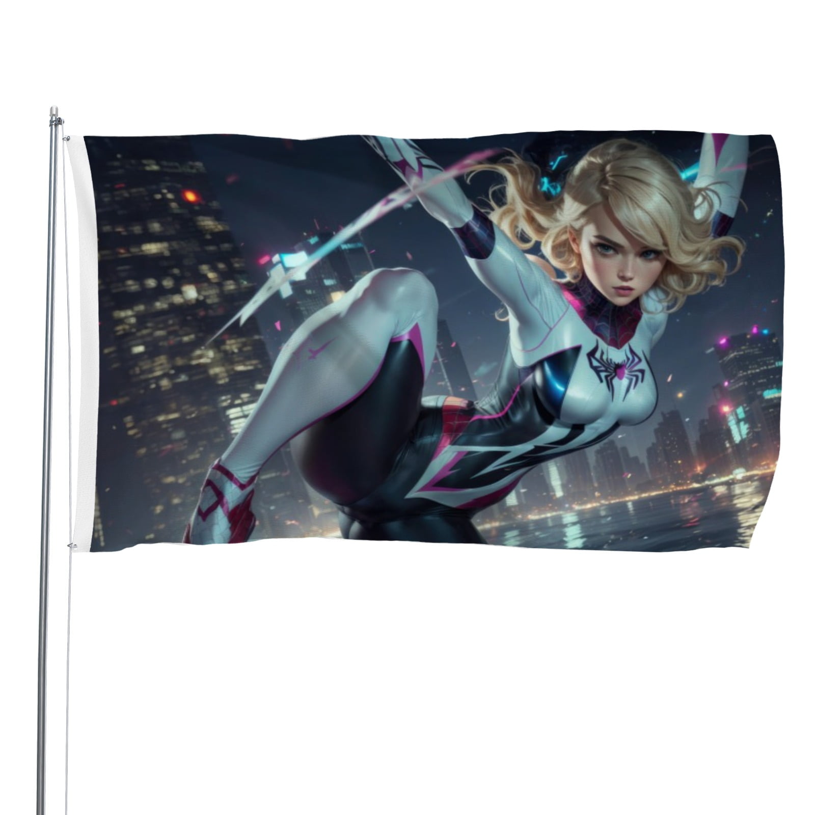 Gwen Spider Woman-themed Printed Flag Perfect gift for fans, friends ...