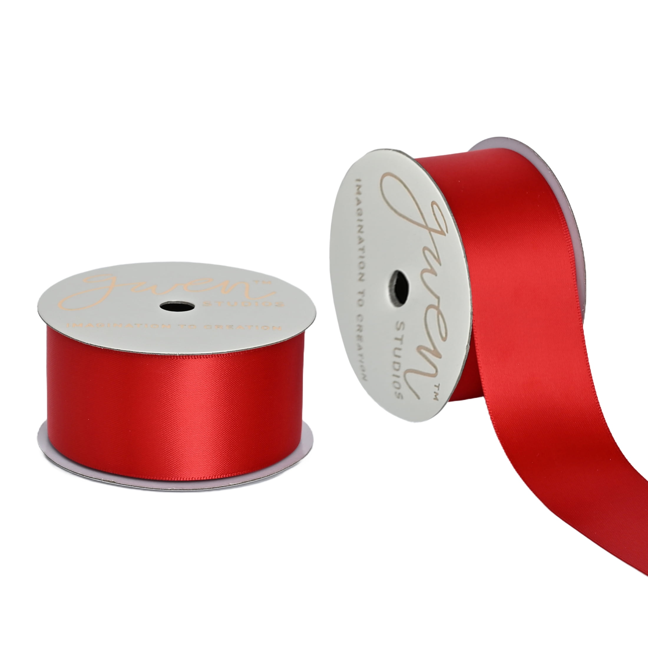 Gwen Studios 1.5" Red Satin Ribbon, 7 Yards - Walmart.com