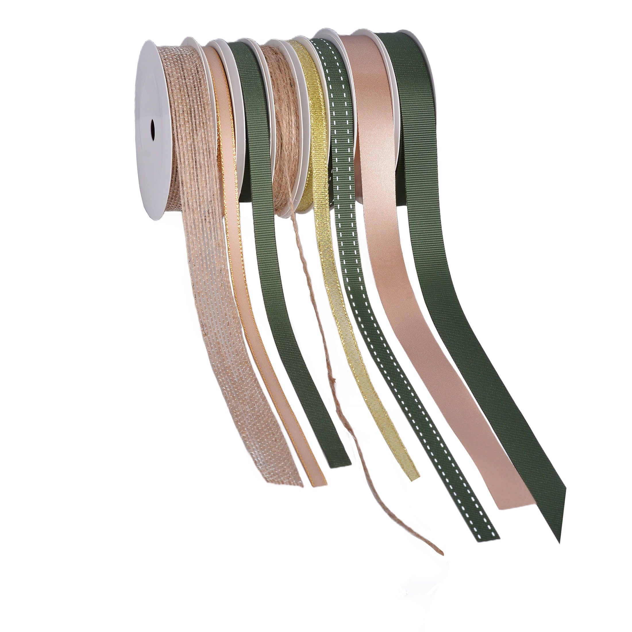 Gwen Studios Olive Green and Natural Brown Ribbon Tower, 32 feet ...