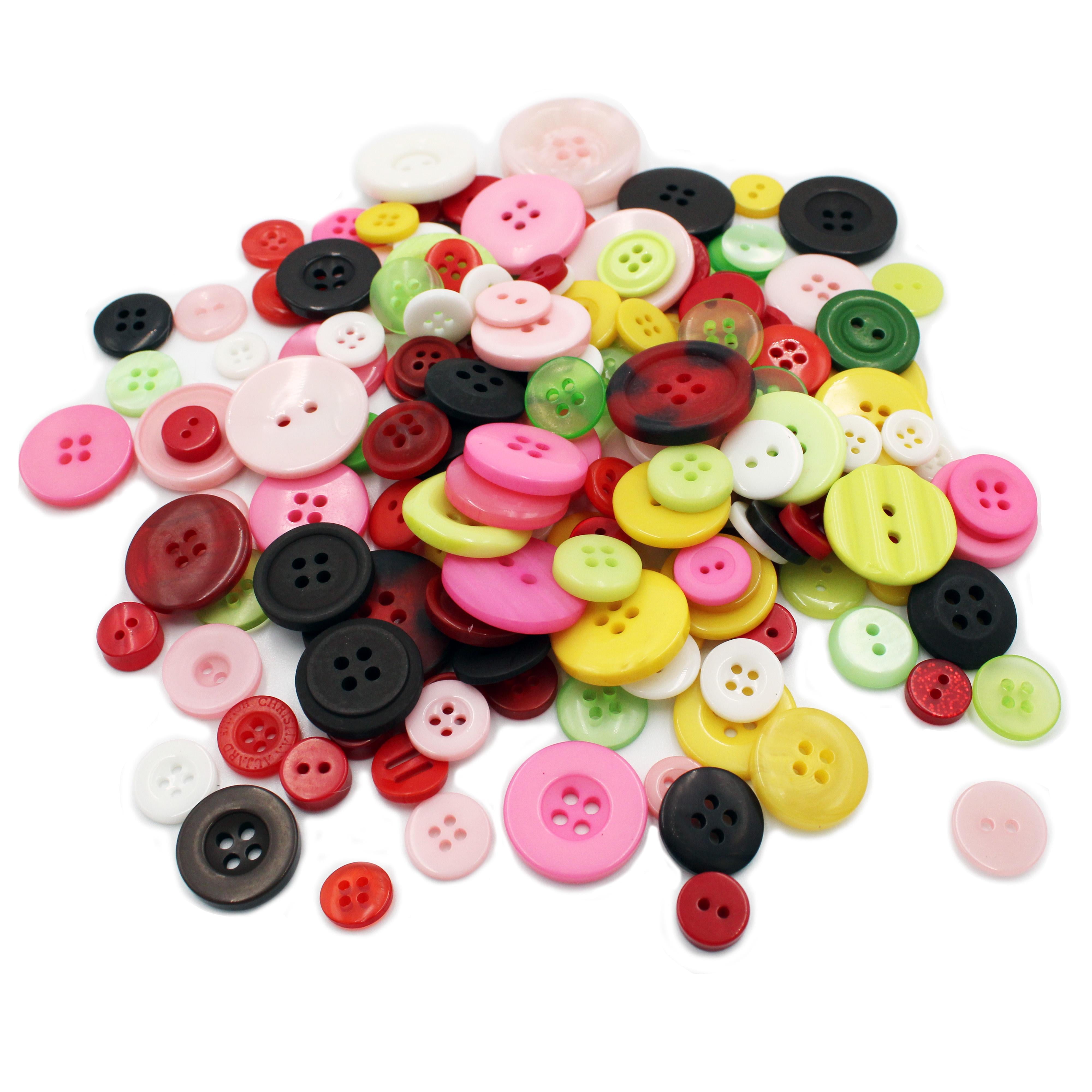 Gwen Studios Plastic Sewing Buttons Value Pack, 3.5 oz., Assorted Sizes ...