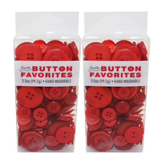 Gwen Studios Plastic Sewing Buttons Value Pack, 7 oz., Assorted Sizes ...