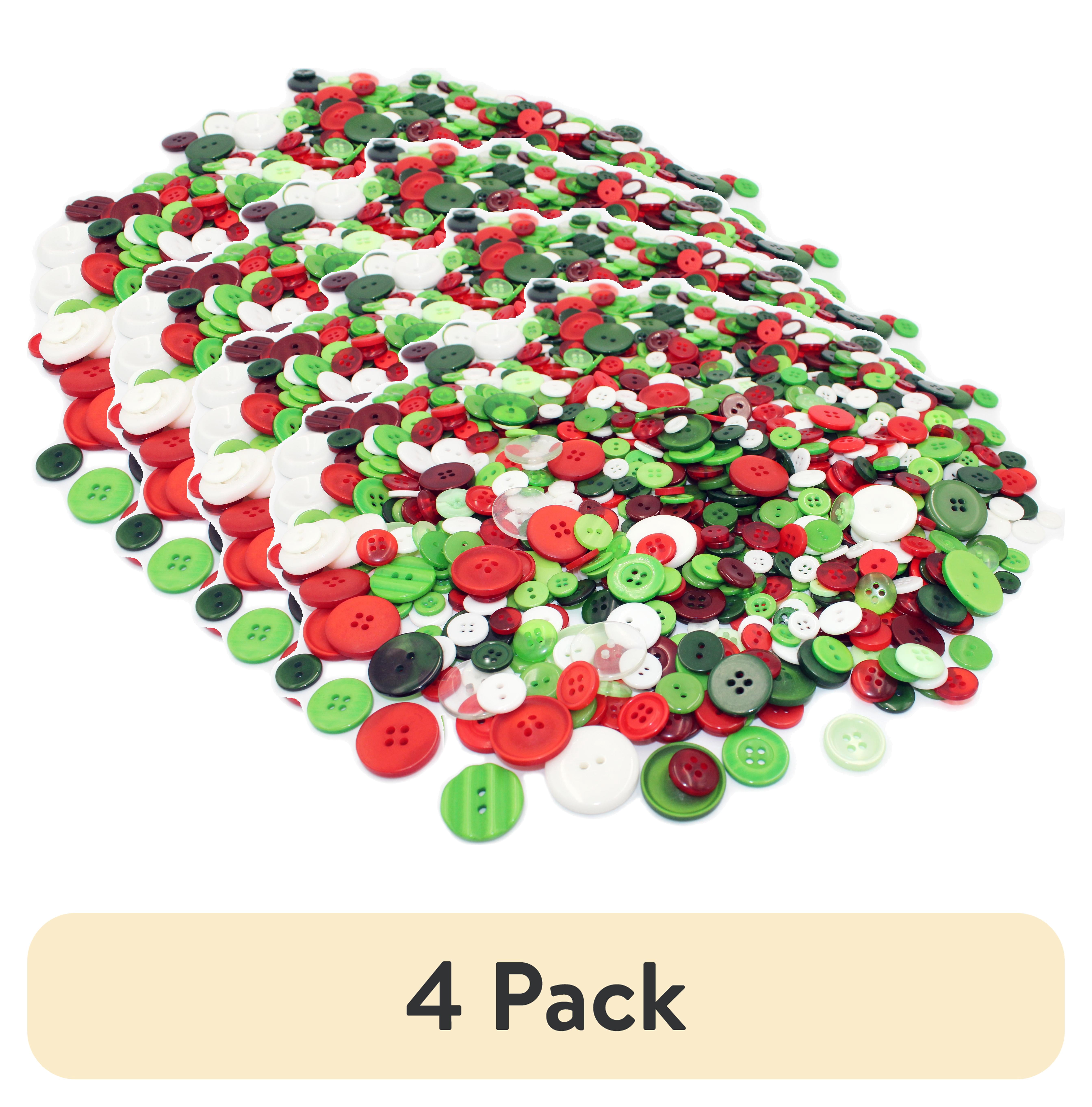 (4 pack) Gwen Studios Round Plastic Sewing Buttons Value Pack, Assorted ...