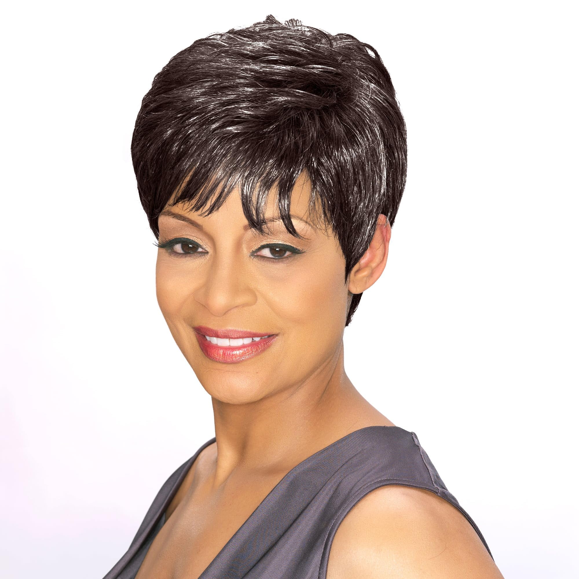 Gwendolyn Wig Color 3T280 - Foxy Silver Wigs Short Wavy Pixie Wispy ...