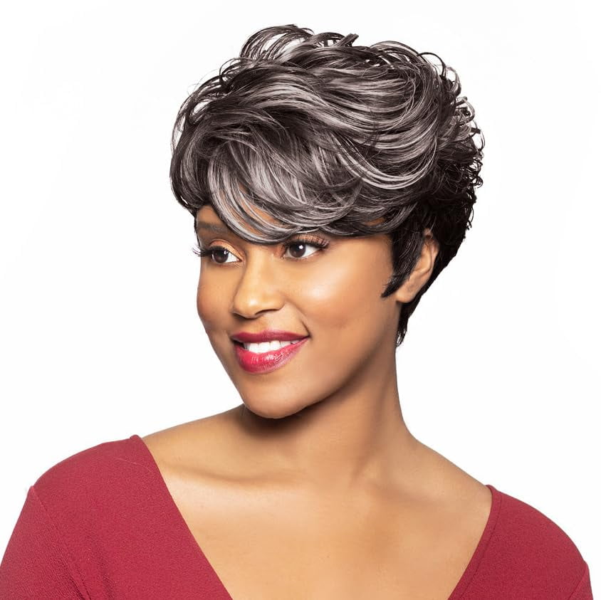 Gwendolyn Wig Color 3T44 - Foxy Silver Wigs Short Wavy Pixie Wispy ...
