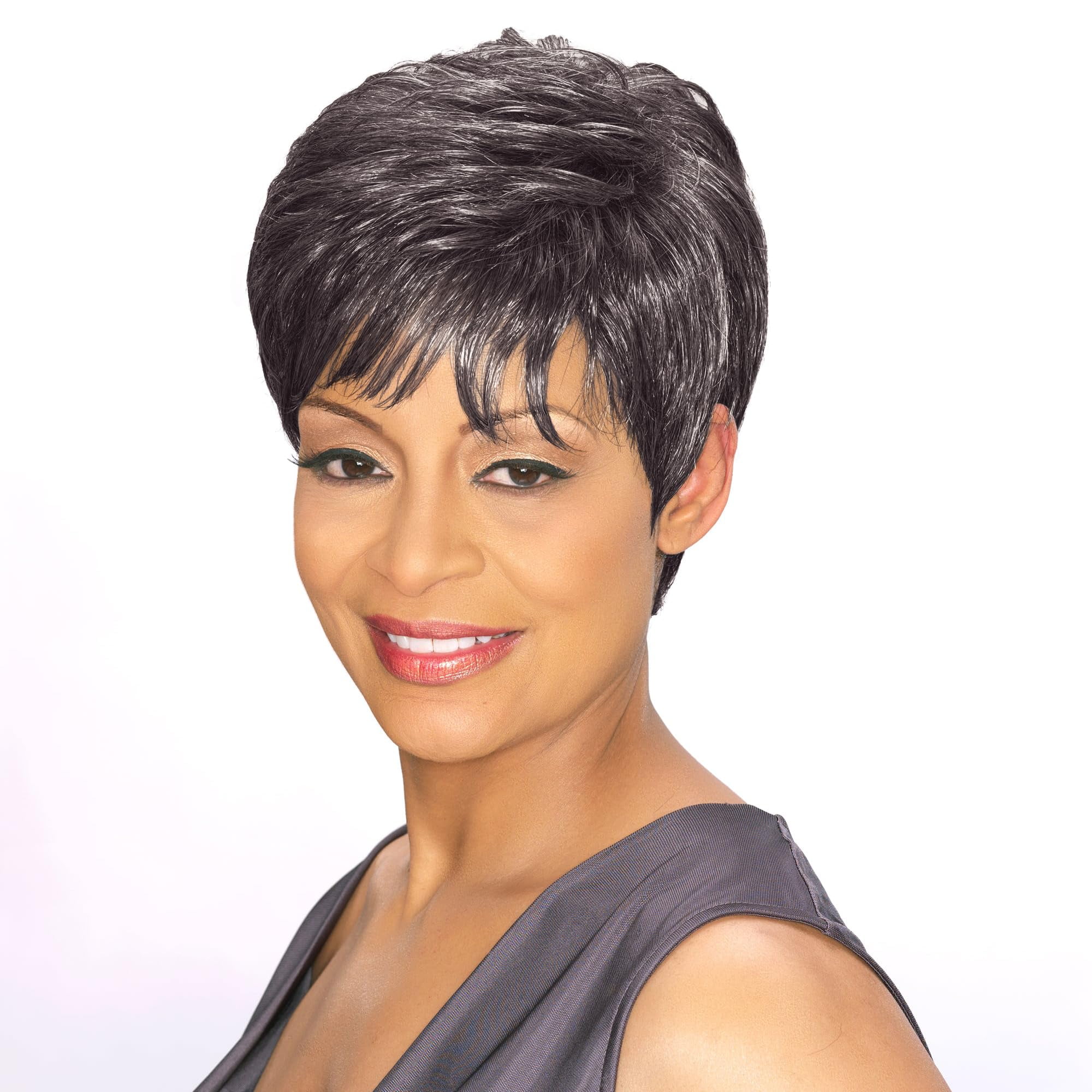 Gwendolyn Wig Color 3T44 - Foxy Silver Wigs Short Wavy Pixie Wispy ...