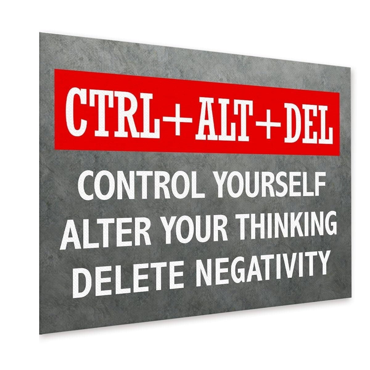 Gwisml Ctrl Alt Del Wall Decor,Inspirational Quotes Canvas Paintings ...