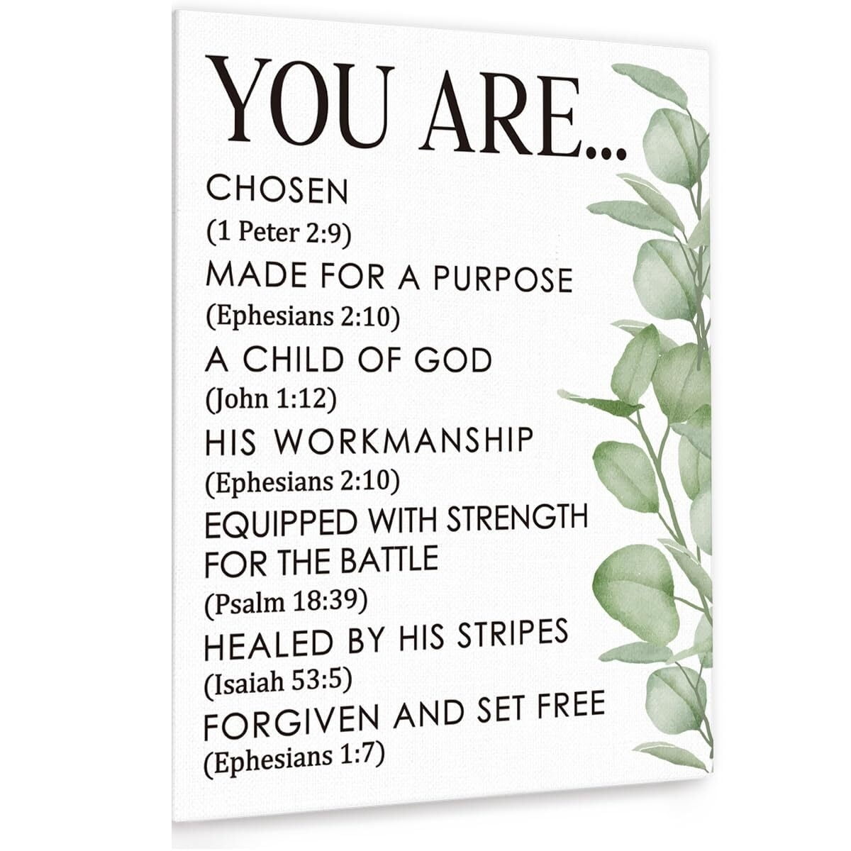 Gwisml You Are Chosen Inspirational Bible Verse Canvas Wall Art,1 Peter ...
