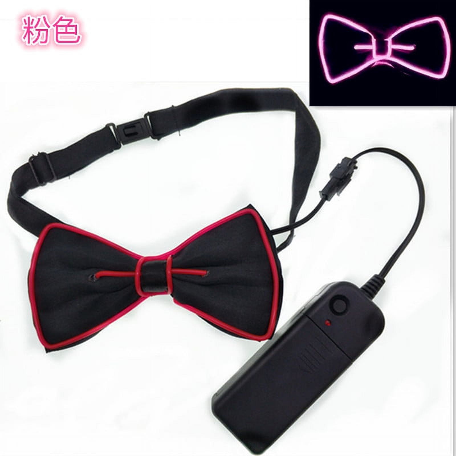 Gwiyeopda Light up Bow Tie for Men LED Neon Bowtie Funny Ties Kids Boys ...