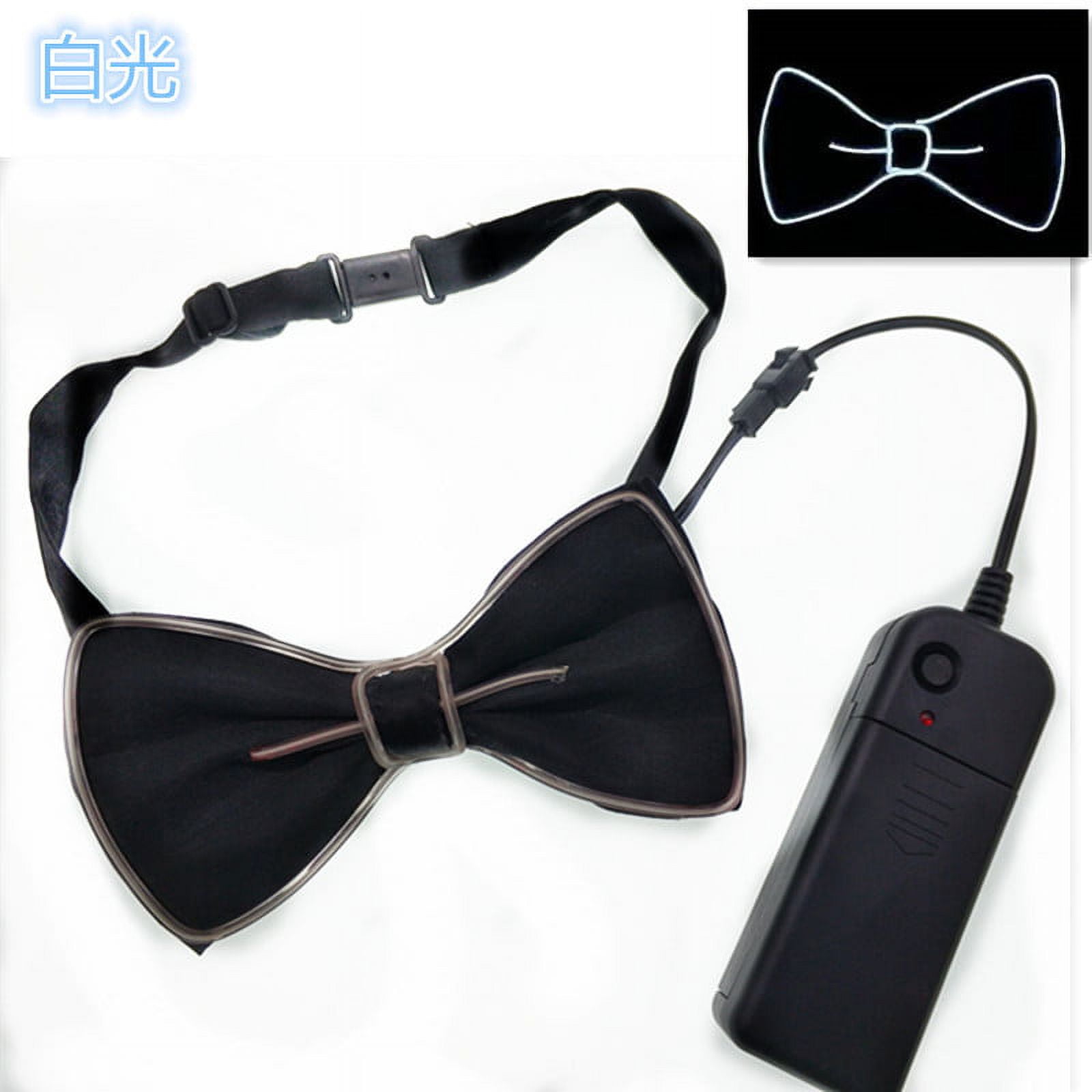 Gwiyeopda Light up Bow Tie for Men LED Neon Bowtie Funny Ties Kids Boys ...