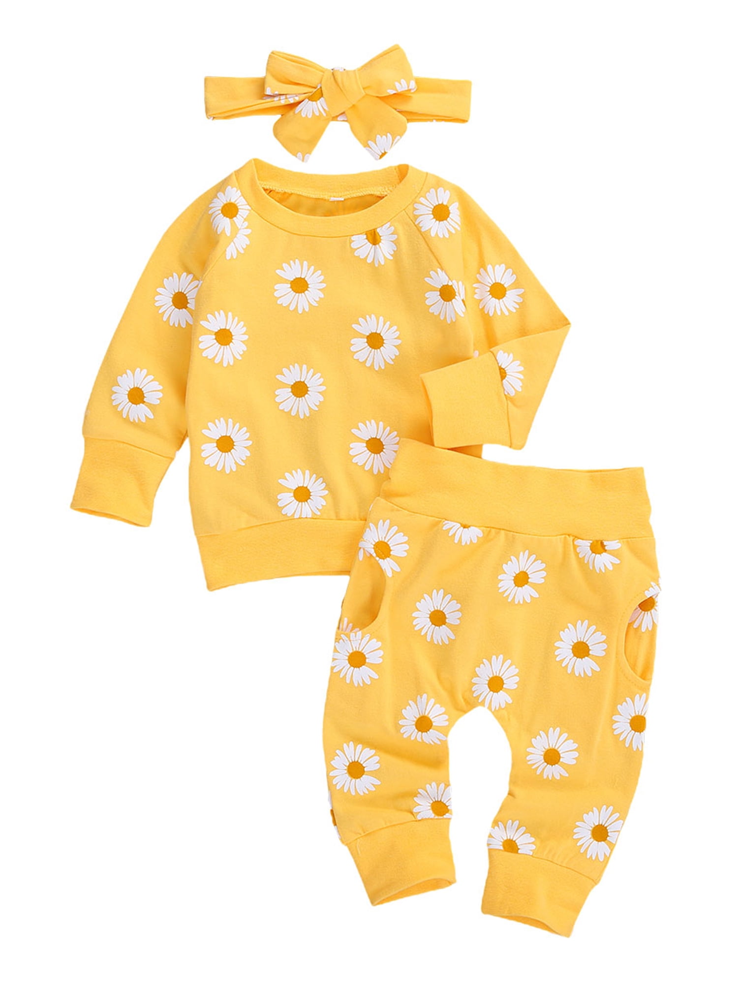 Gwiyeopda Newborn Baby Girl Daisy Outfits Clothes Set Tops T-shirt ...