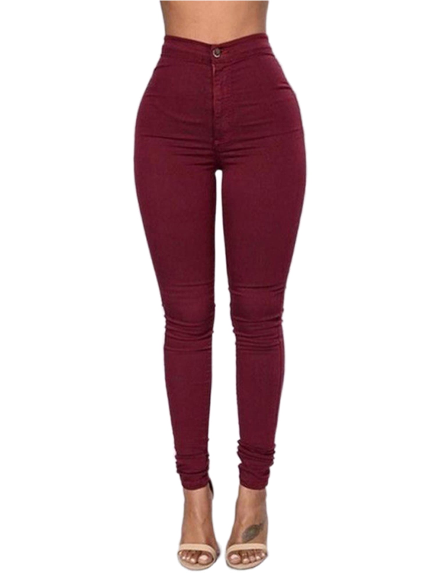 Gwiyeopda Woman Pencil Stretch Casual Denim Skinny Jeans Pants High ...