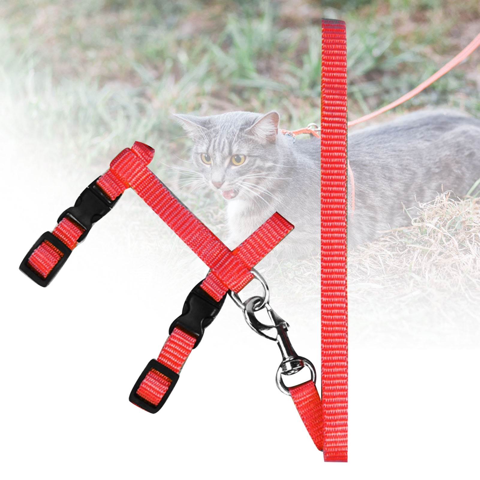 Gwong Adjustable Chest Strap Cat Kitten Traction Rope Walking Harness ...