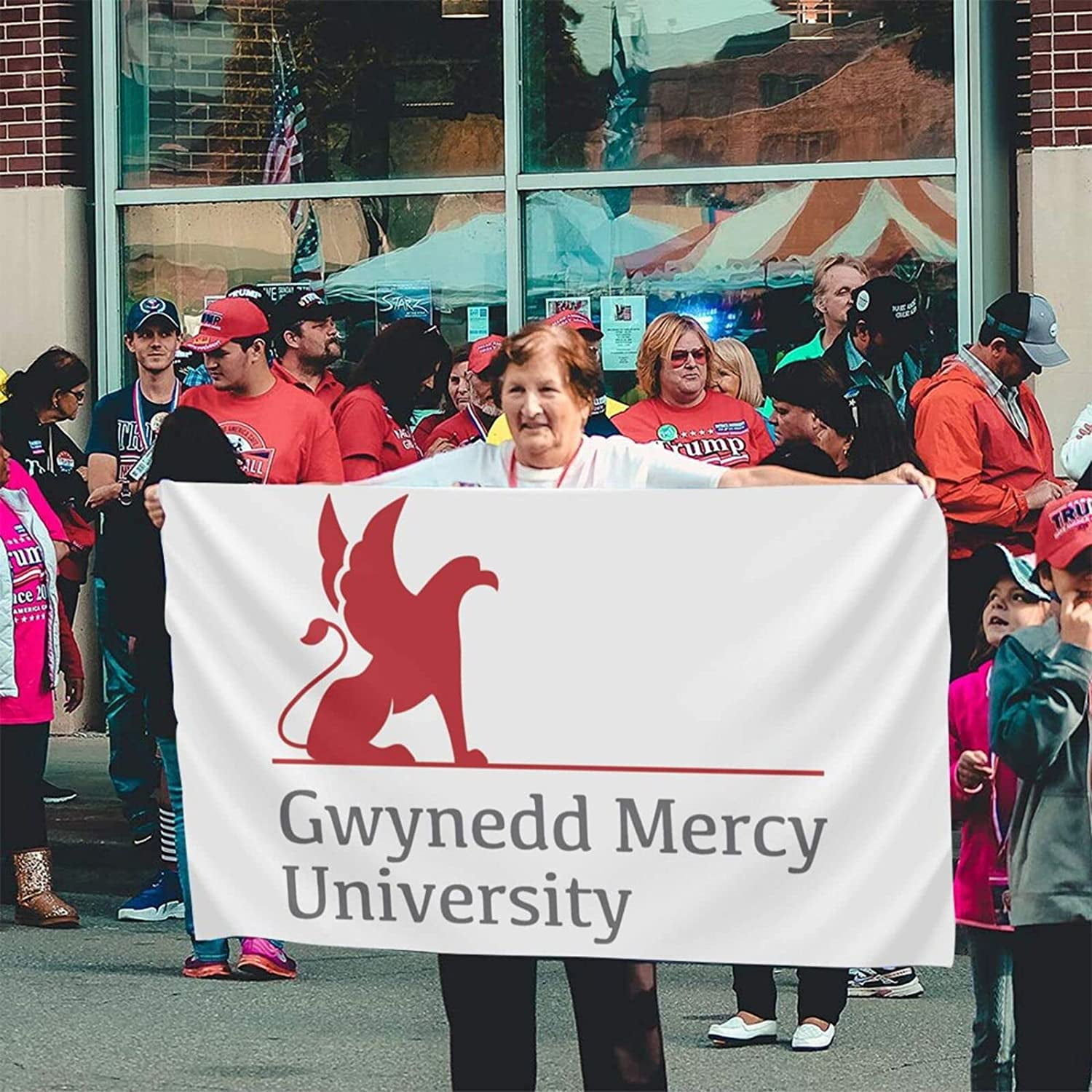 Gwynedd A Mercy University Logo Garden Flag 3x5 Ft Decor Outdoor Banner ...