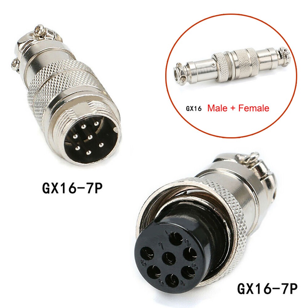 GX16 2Pin/3/4/5/6/7/8Pin Aviation Plug Male&Female Metal Connector Plug ...