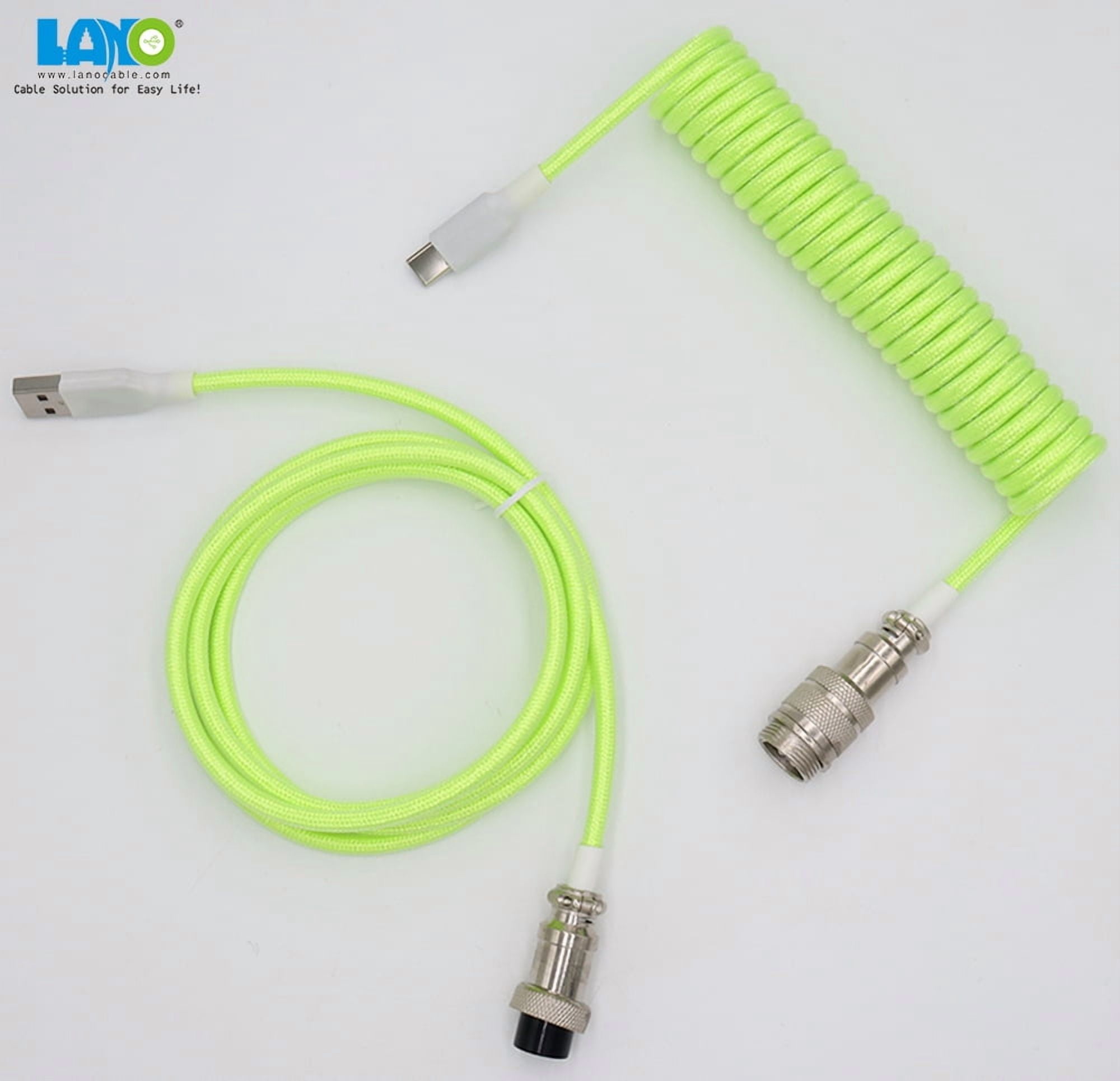 Gx16 5pin Connector Braided Cord Wire Usb Type c Keyboard Wire Usb c ...