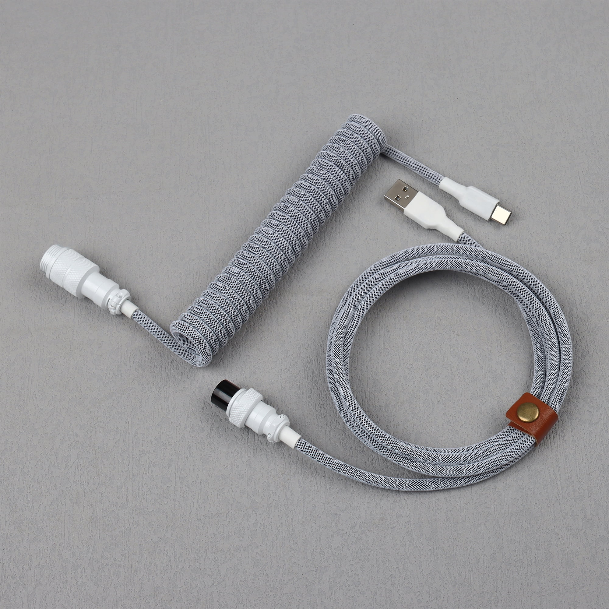 Gx16 aviator Type c Usb a Double Sleeve Cable Usb Coiled Data Cable ...