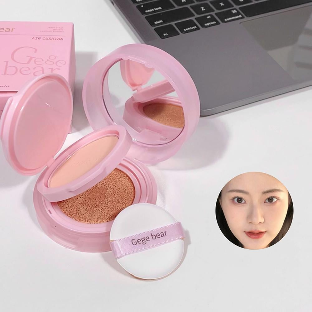 Gx2018-01gege Bear Gege Bear Nude Clear Double-Layer Air Cushion Powder Naturally Whitens The ...