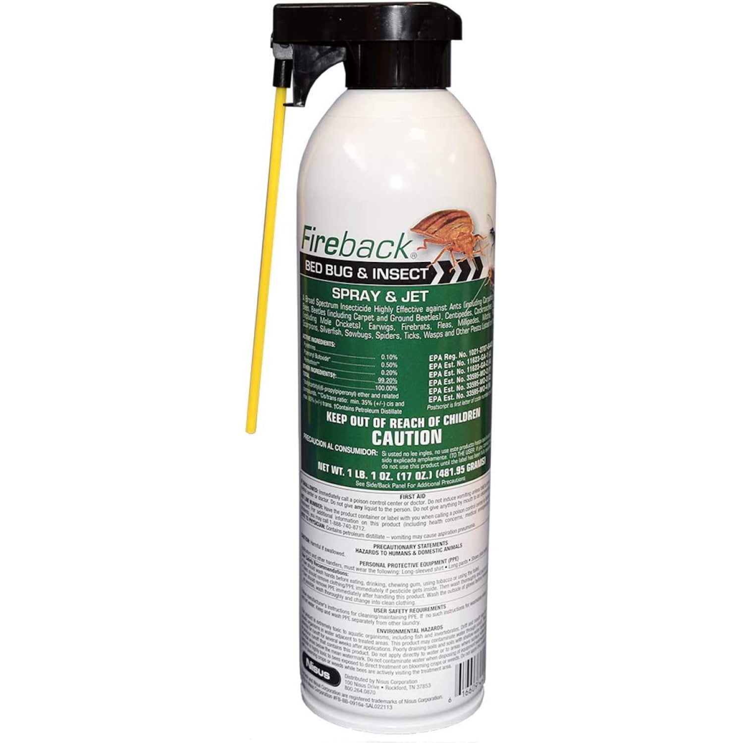 GxIne Fireback Bed Bug & Insect Spray & Jet - Walmart.com