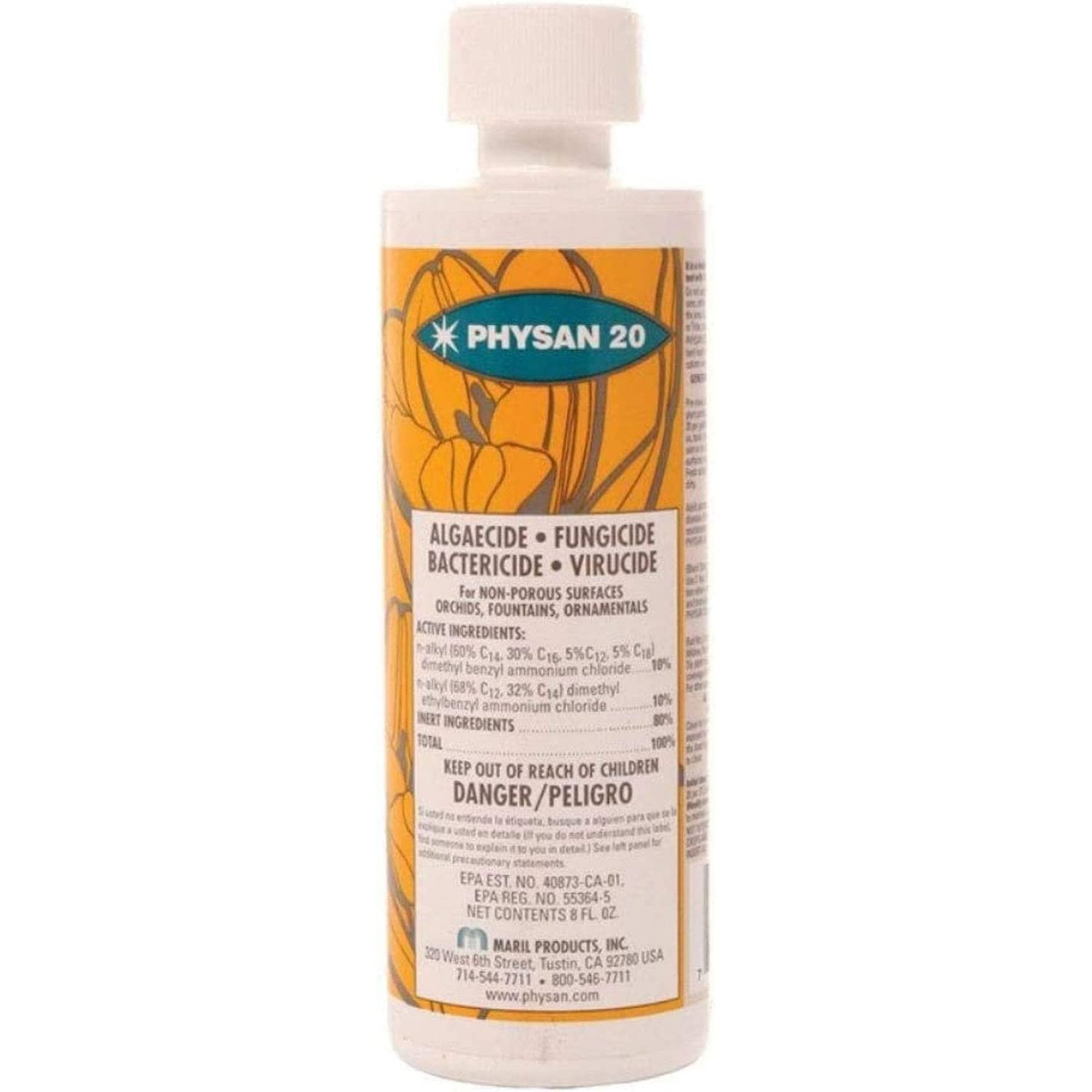 GxIne Physan PSPTA20 Algaecide, Fungicide, Bactericide, Virucide, 16 ...