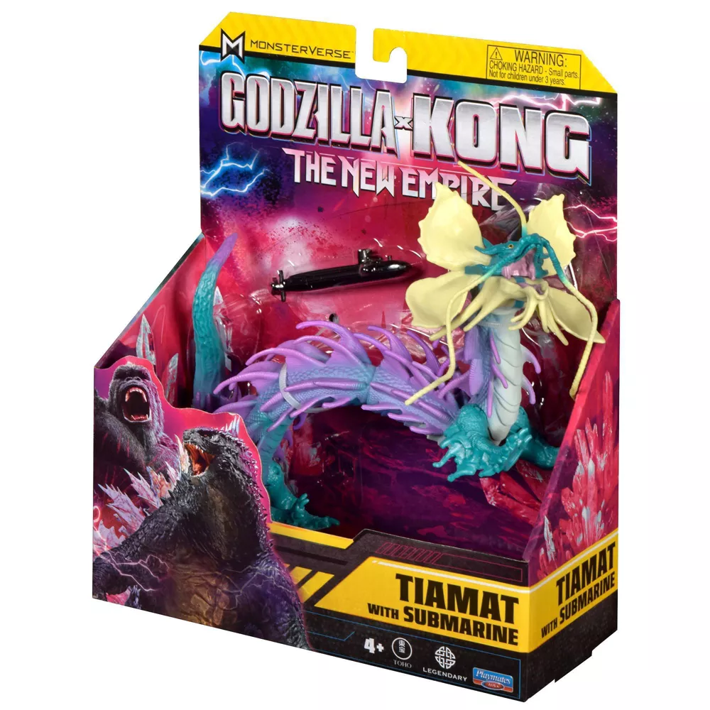 Godzilla x Kong: 6" Tiamat Figure with Submarine Accessory by Playmates ...