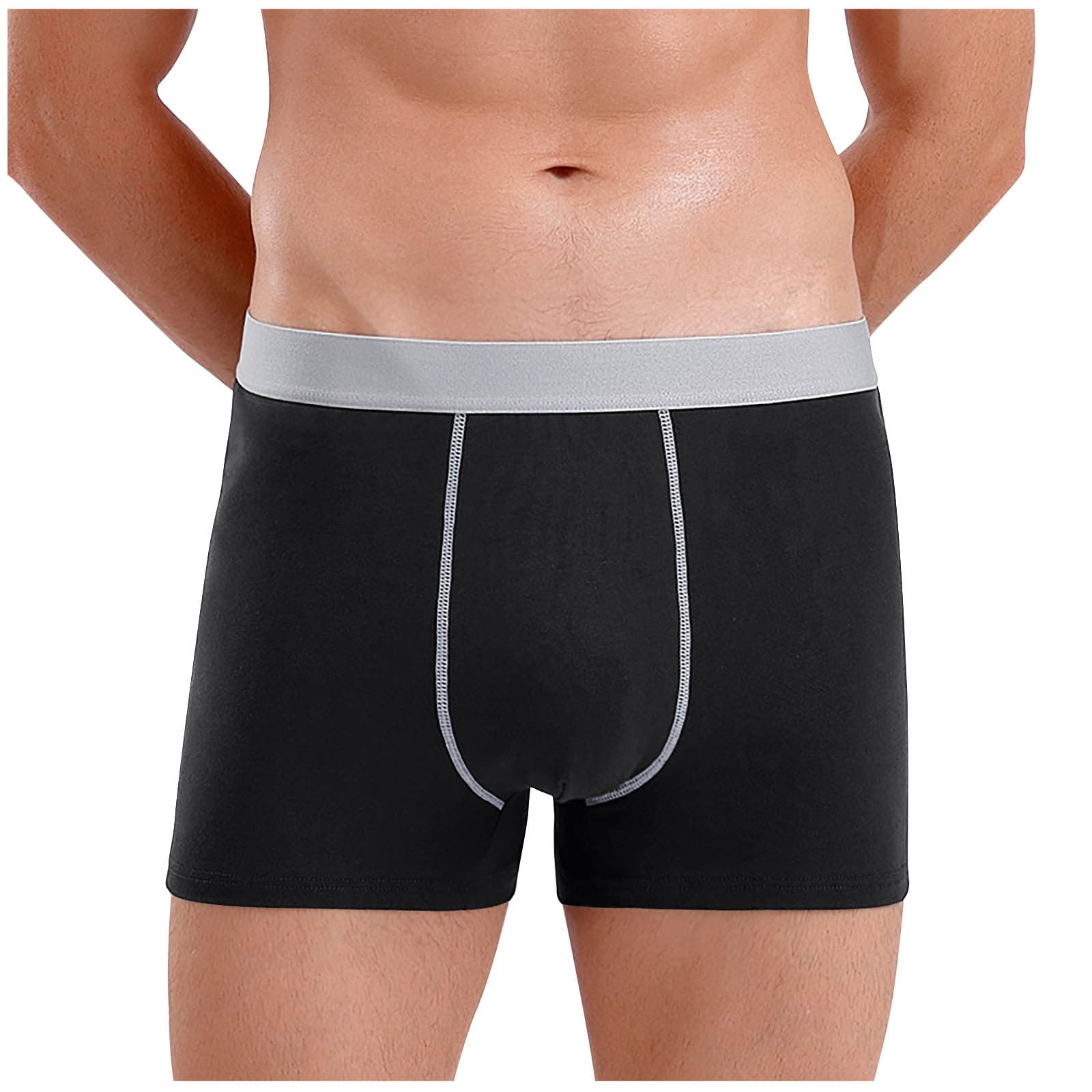 Gxdcog Mens Boxers with Elastic Waist Soft Plain Shorts Men Underwear ...