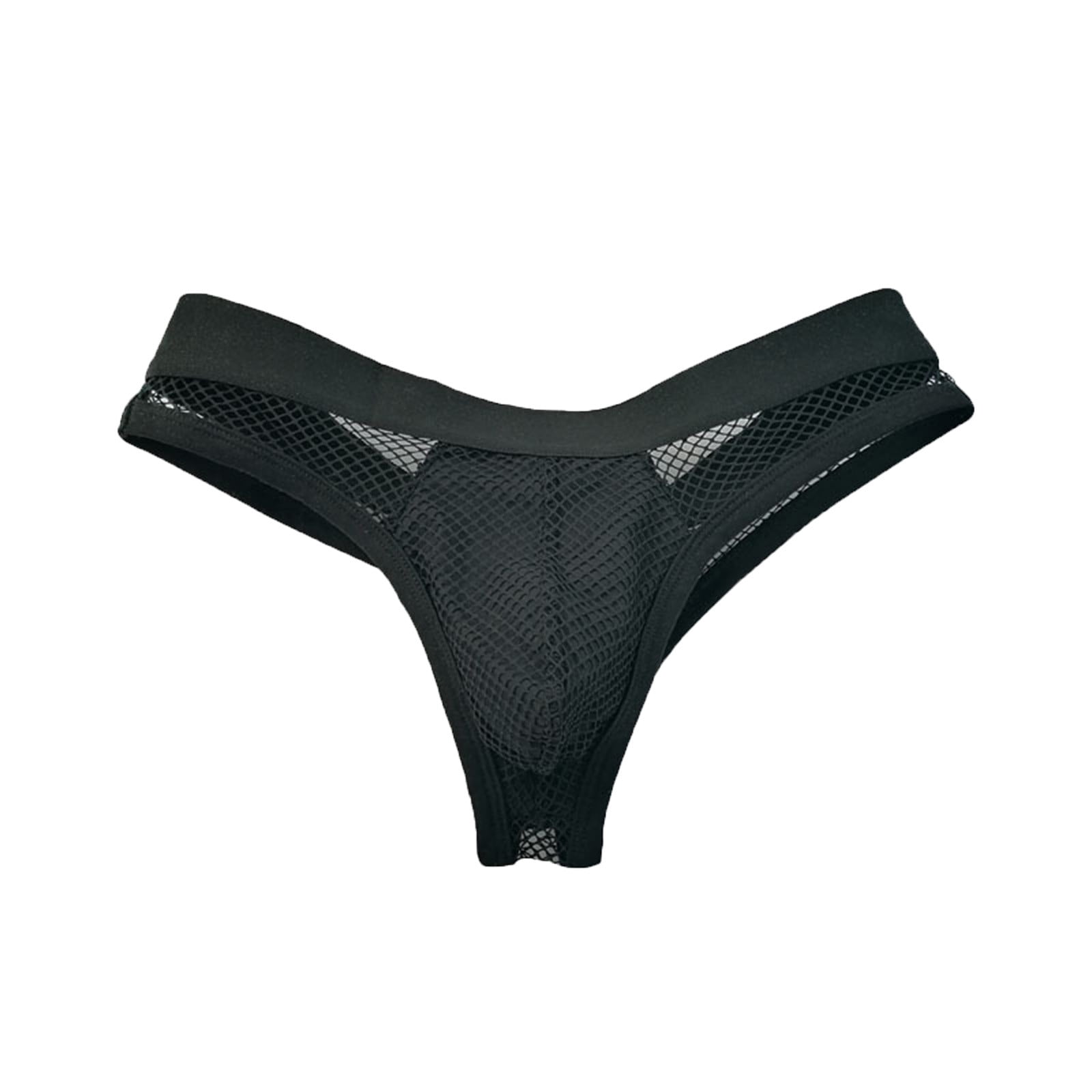 Gxdcog Mens Sexy Mesh Briefs Soft Breathable Bulge Pouch Underwear ...