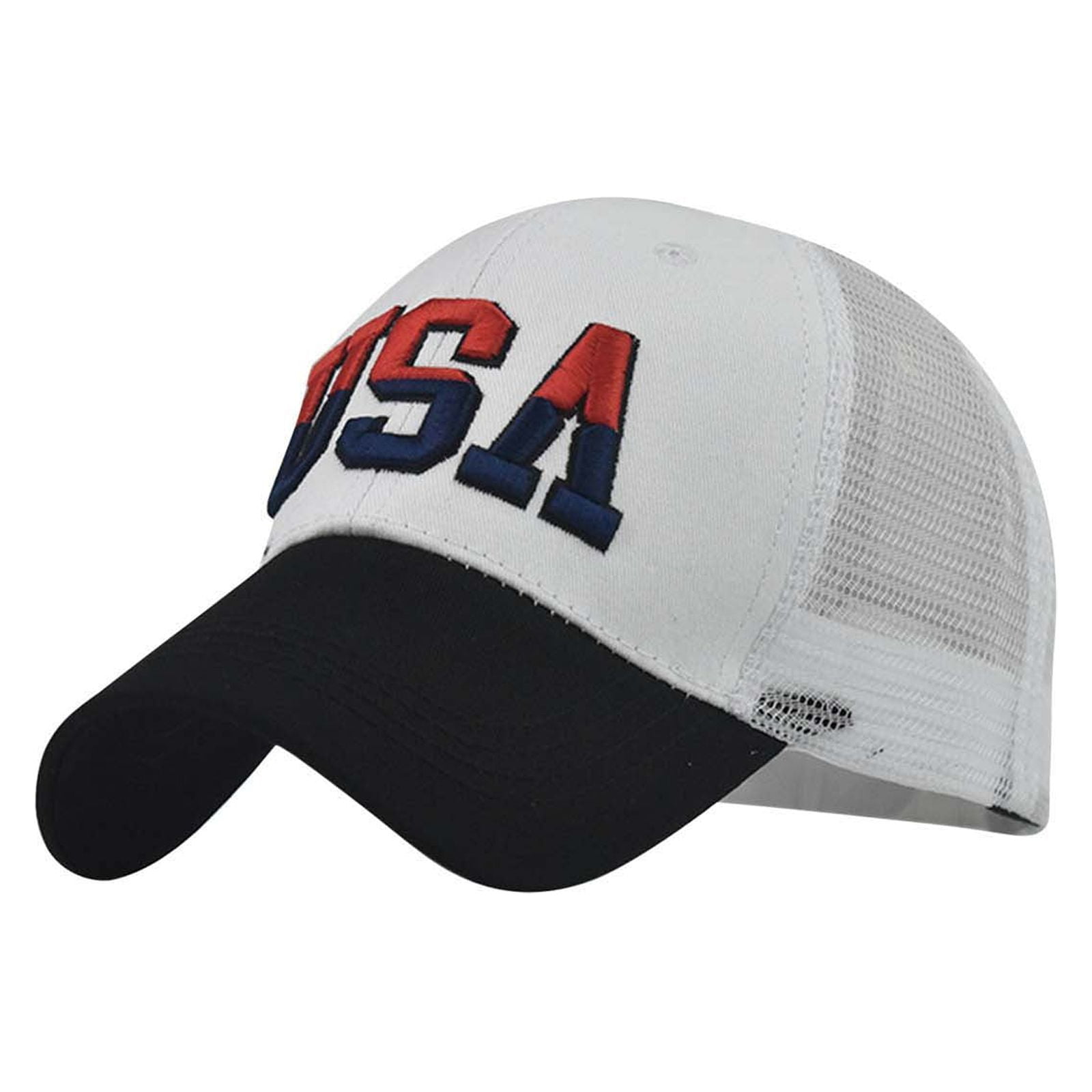 Gxdcog USA Flag Hat American Flag Baseball Cap USA Mesh Breathable Hats ...
