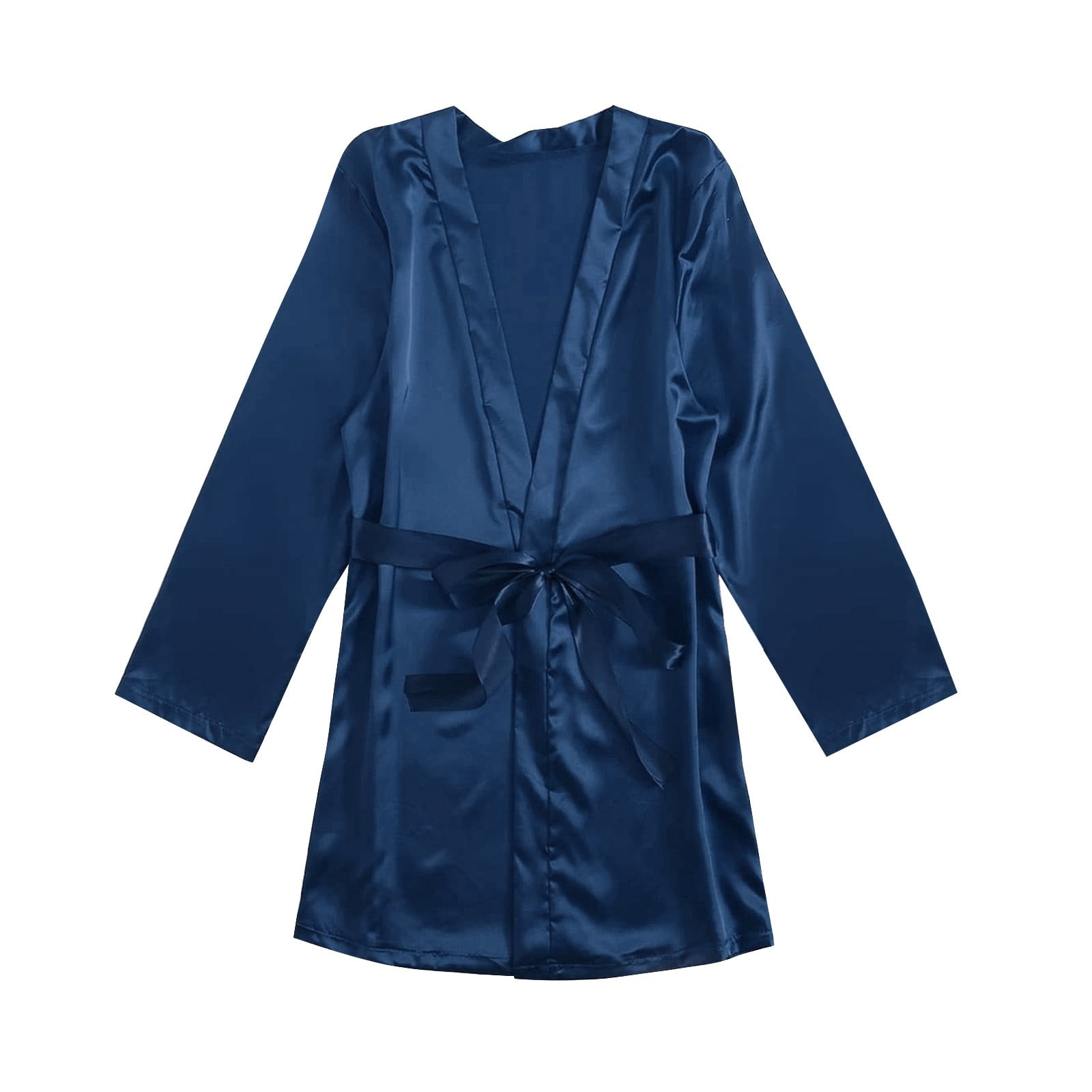 Gxdcog Women Lingerie Satin Robe Silk Kimono Bathrobe Pure Short Sexy ...