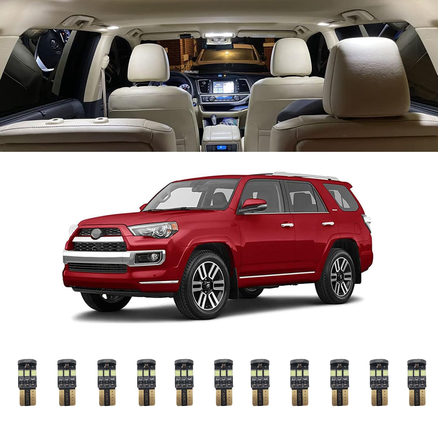 Gy-Adc 16pcs 4Runner Interior STF9 LED Lights Kit - Super Bright LED ...