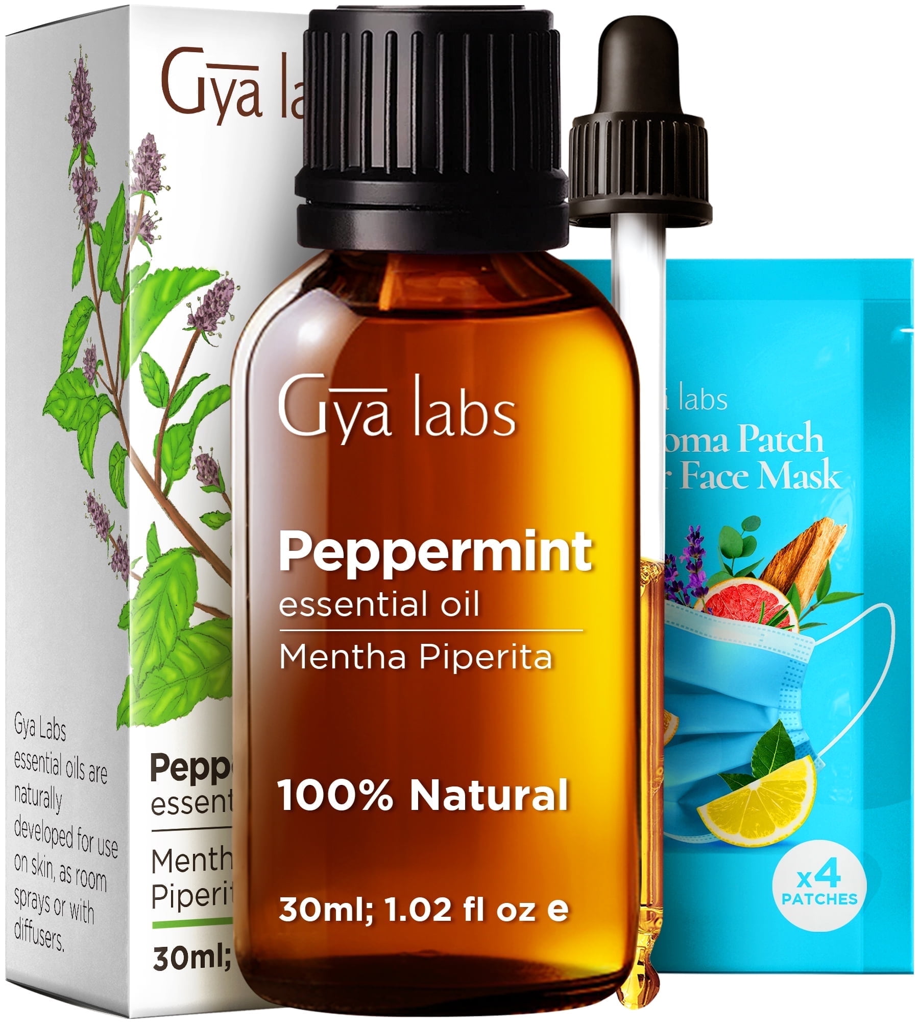 Gya Labs Peppermint Oil for Diffuser & Aromatherapy - Peppermint ...
