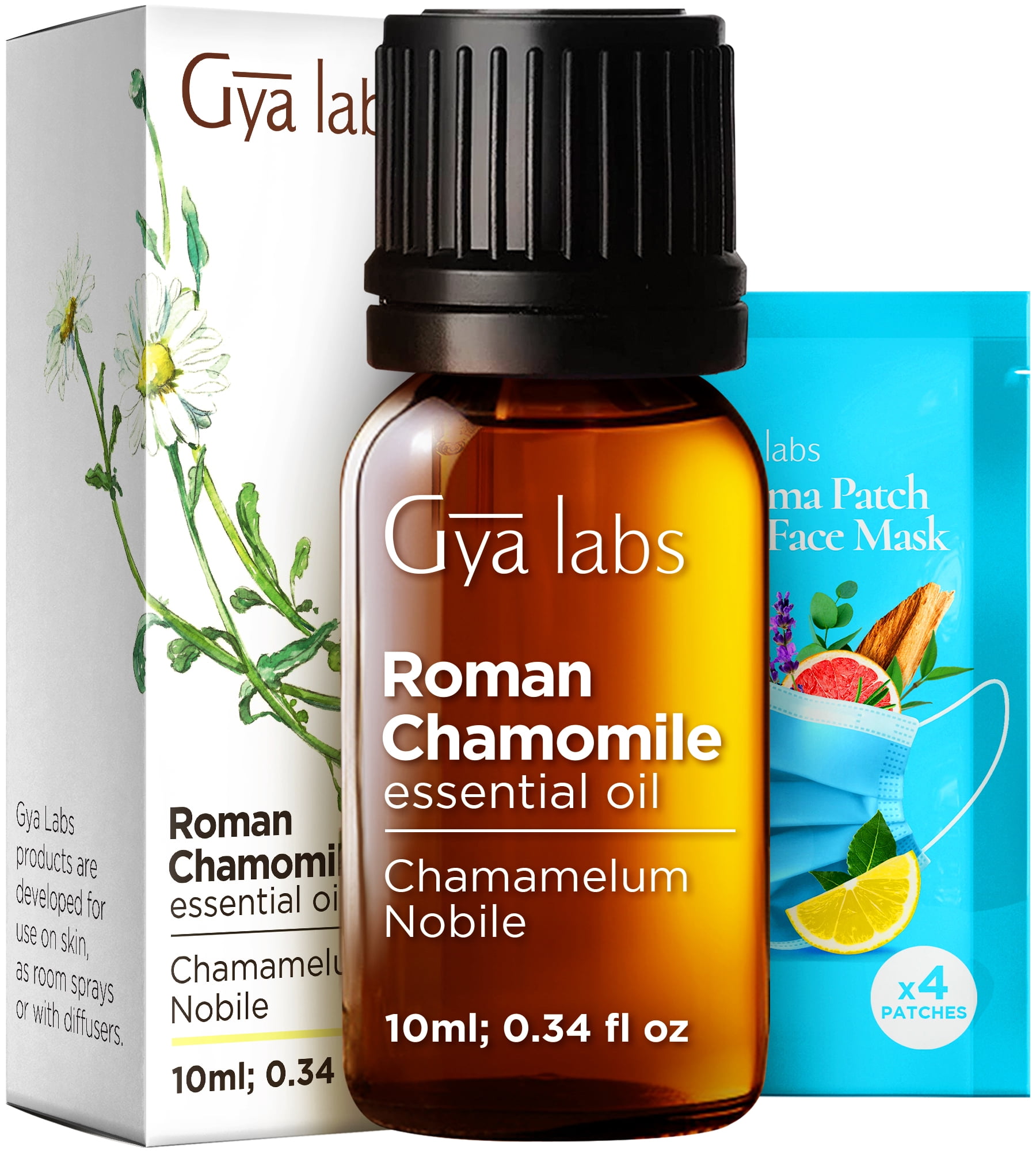 Gya Labs Roman Chamomile Essential Oil for Diffuser, Face & Skin, Roman ...