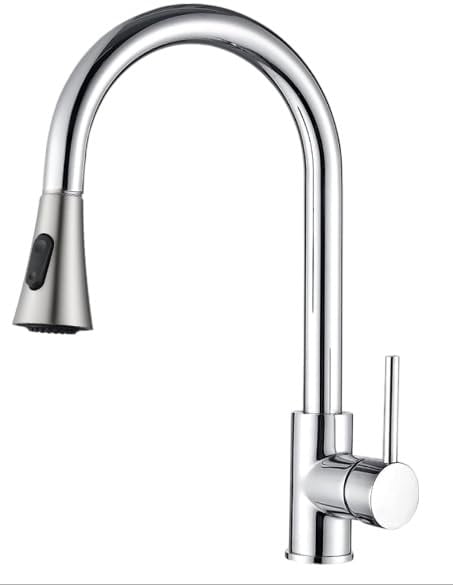 Gyanadh Stainless Steel Faucet Kitchen Sink Sprayer Pull Out Down ...