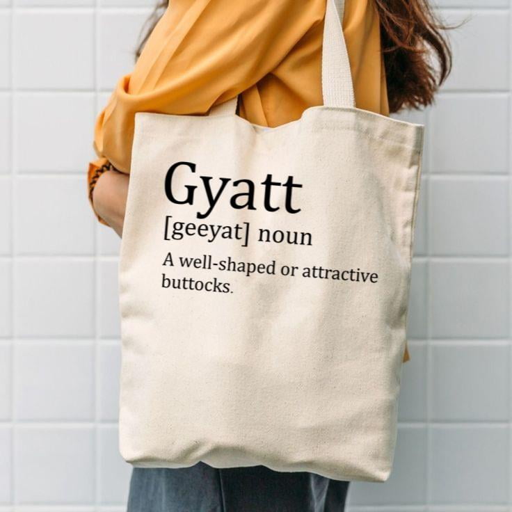 Gyatt Definition Tote Bag, Funny Word Graphic, Gyat Rizz Ohio Cringe ...